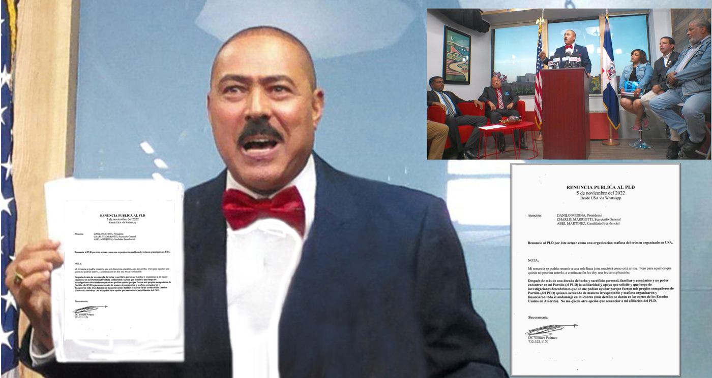 Polanco dice renuncia del PLD por traición y ser una organización ...