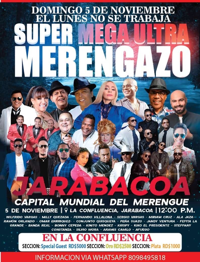 Se suman más estrellas al Súper Ultra Mega Merengazo de Jarabacoa ...